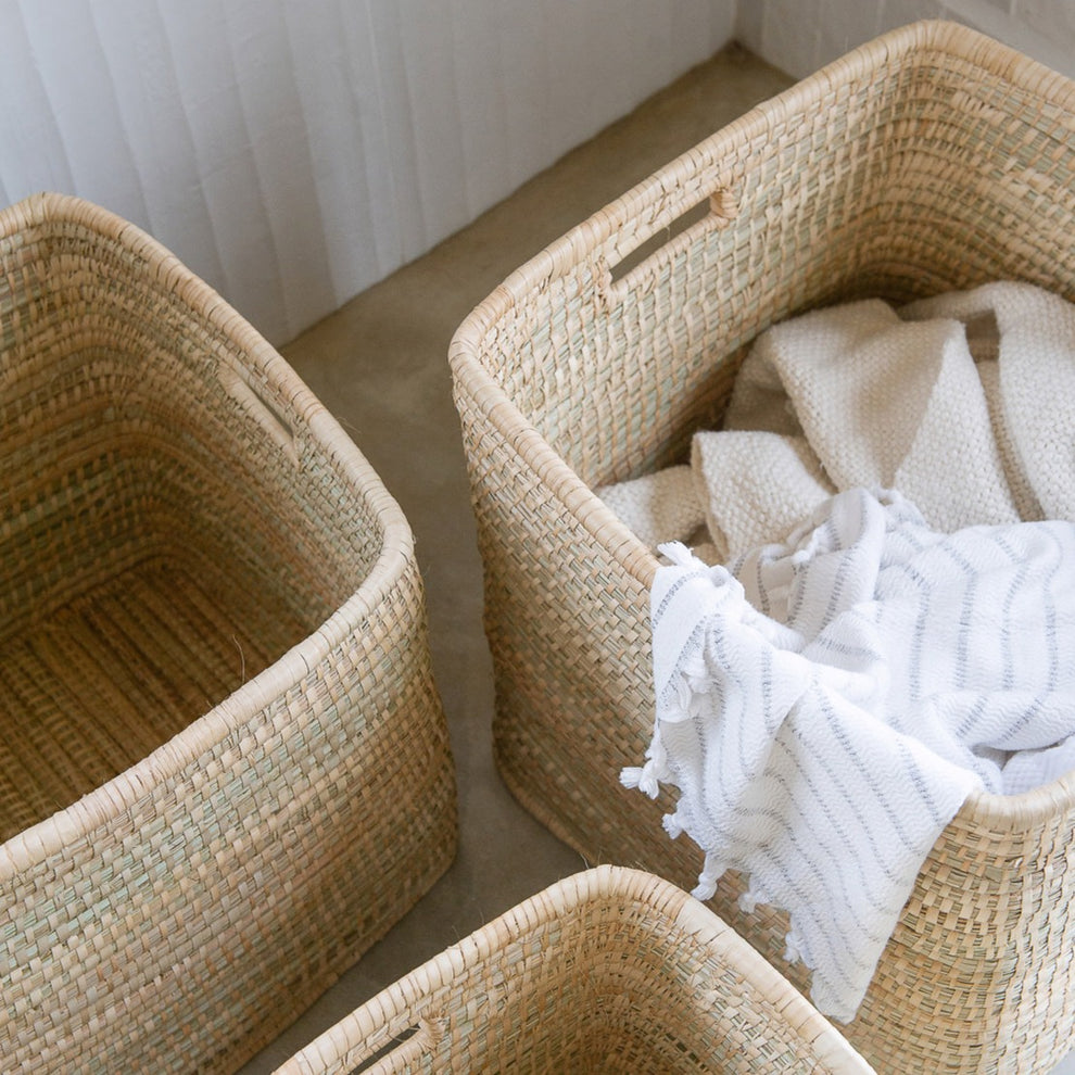 Square Woven Storage Basket – Malawi Furniture