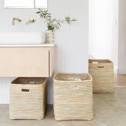 Square Woven Storage Basket – Malawi Furniture