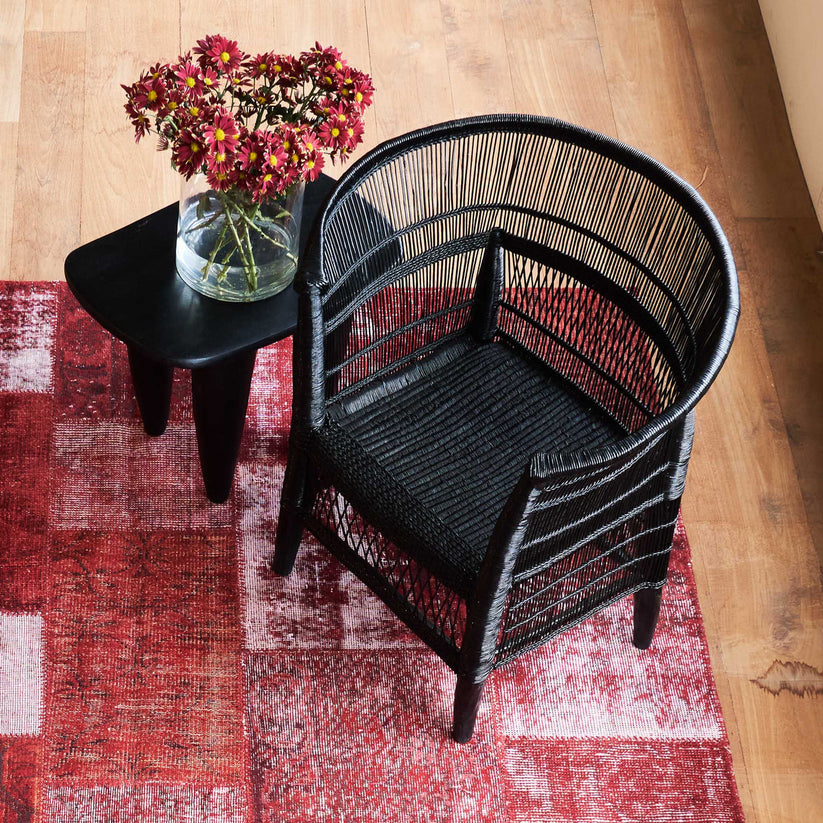 Traditional (Black) Malawi Cane Chair – Malawi Furniture - 100% ...