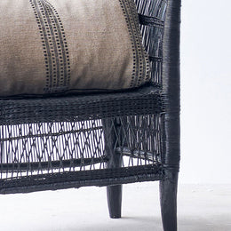 Traditional (Black) Malawi Cane Chair – Malawi Furniture
